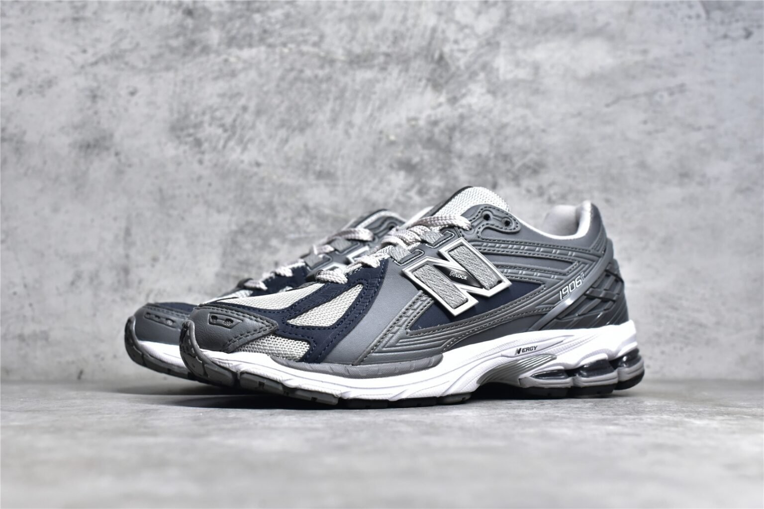 NB (NEW Balance) 1906R RUNNING SHOES LIGHT GREY/GREY/NAVY BLUE M1906RC ...